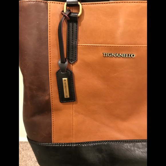 Tignanello | Bags | Tignanello Tricolor Leather Purse | Poshmark